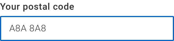 Input fields | Canada Post